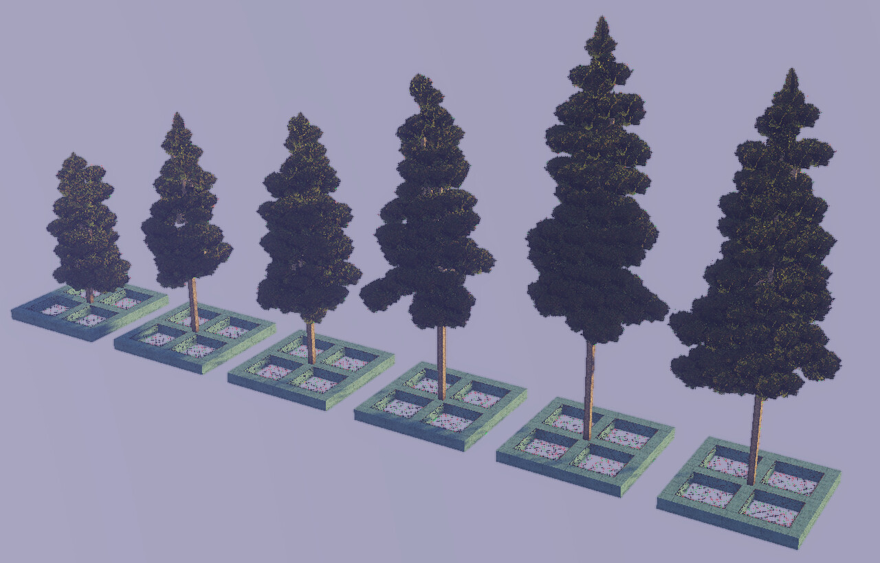 Red Pine Tree Pack Minecraft Map