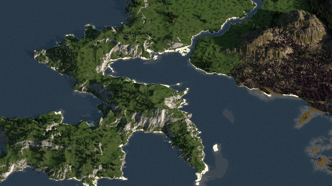 Valley of mountains - 5000x5000 Minecraft Map