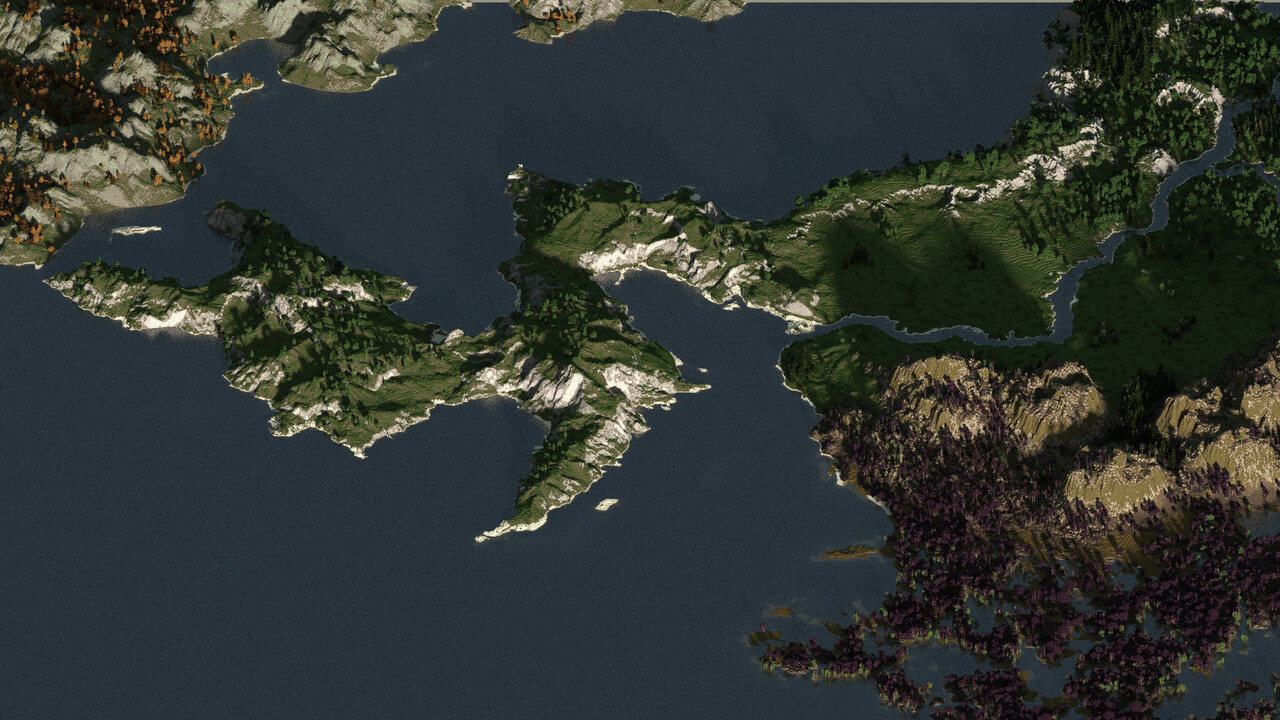 Valley of mountains - 5000x5000 Minecraft Map