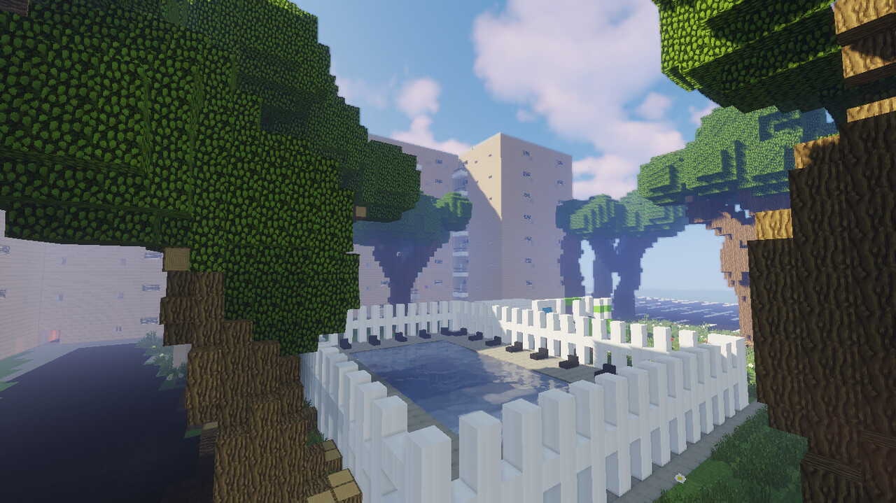 Tower in the Park Apartments - Minecraft recreation Minecraft Map