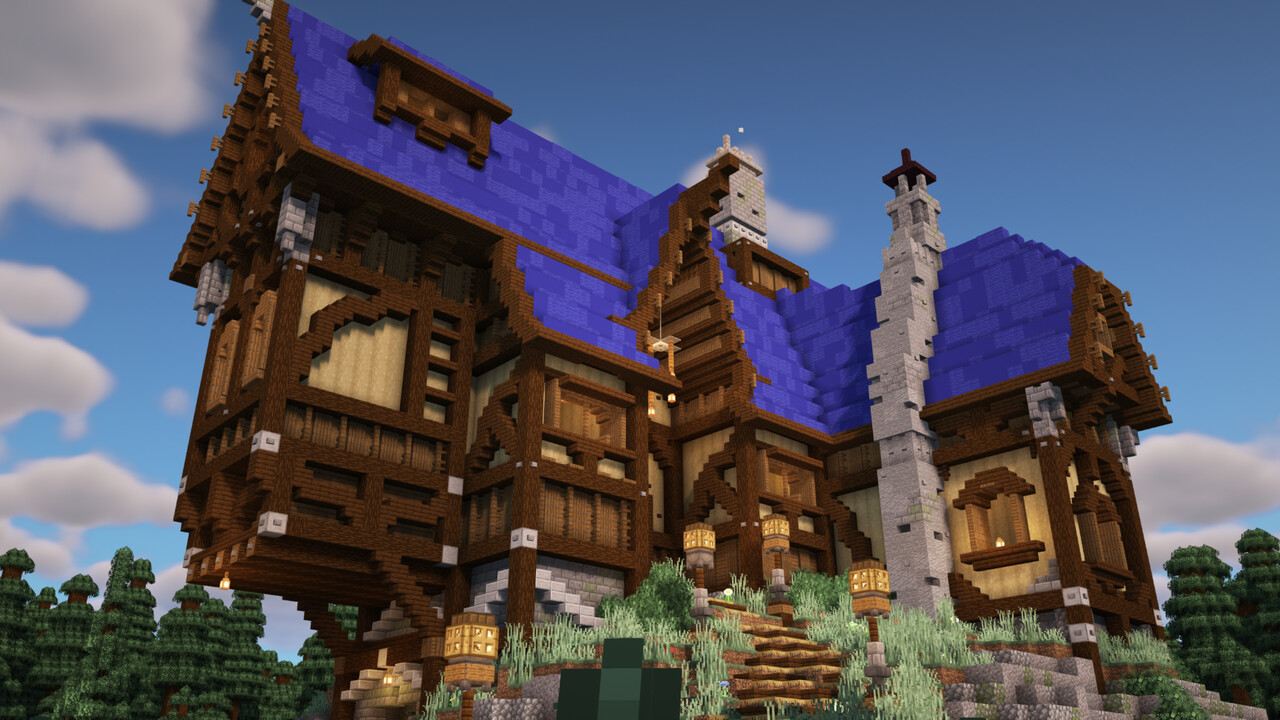 Medieval Inn / Tavern In The Woods Minecraft Map