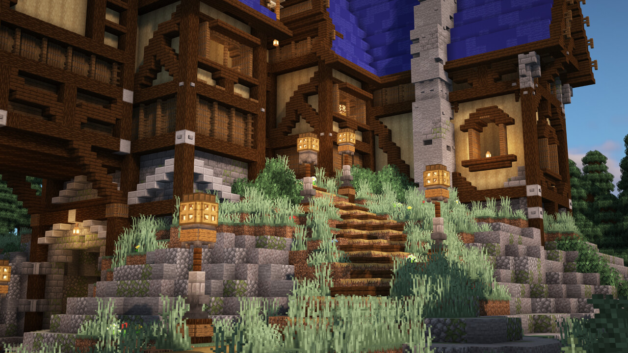 Medieval Inn / Tavern In The Woods Minecraft Map