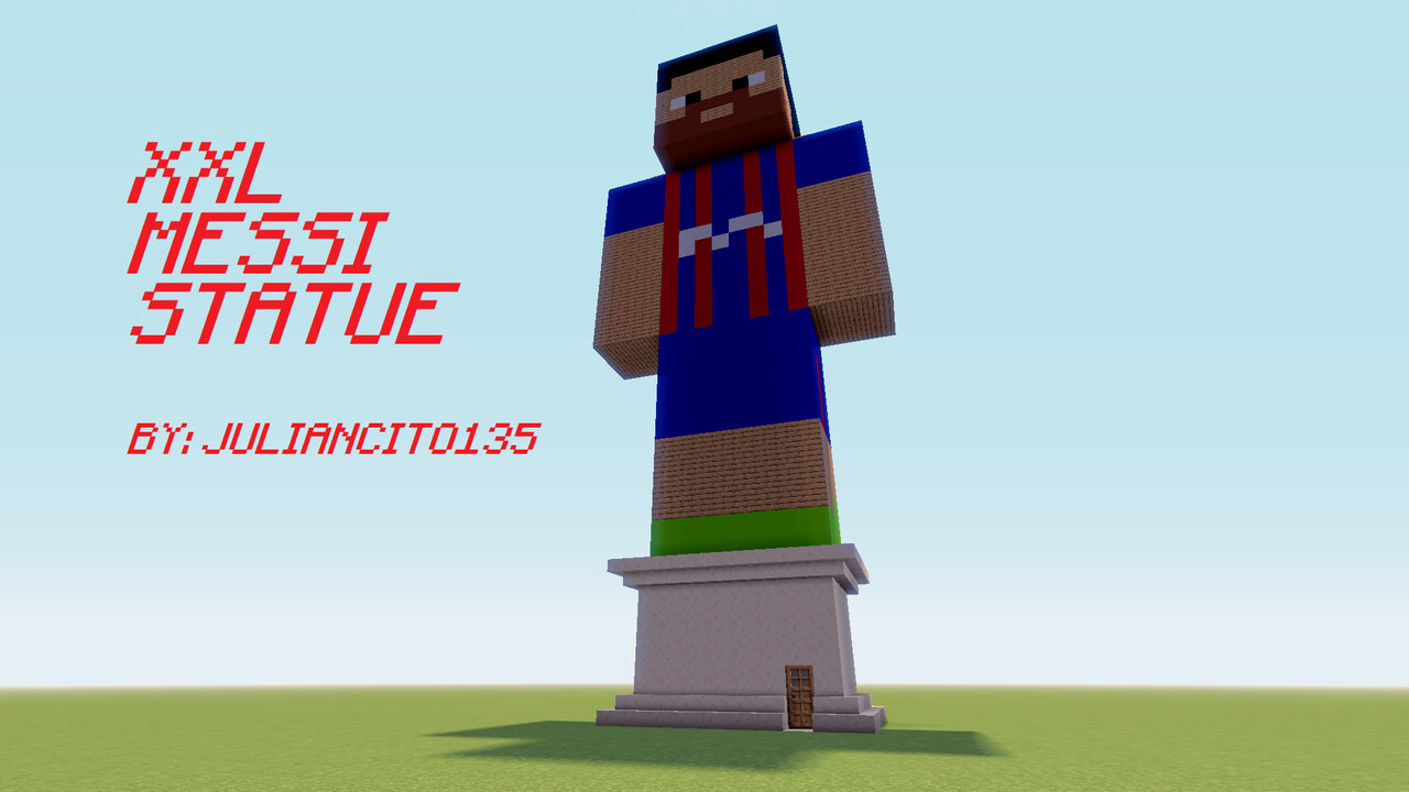 XXL Messi Statue Minecraft Map