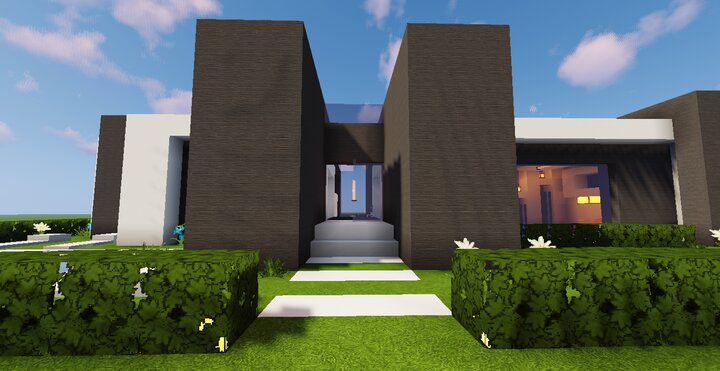 Modern house by ninjakiller160 v1.16.4 (+shaders) Minecraft Map