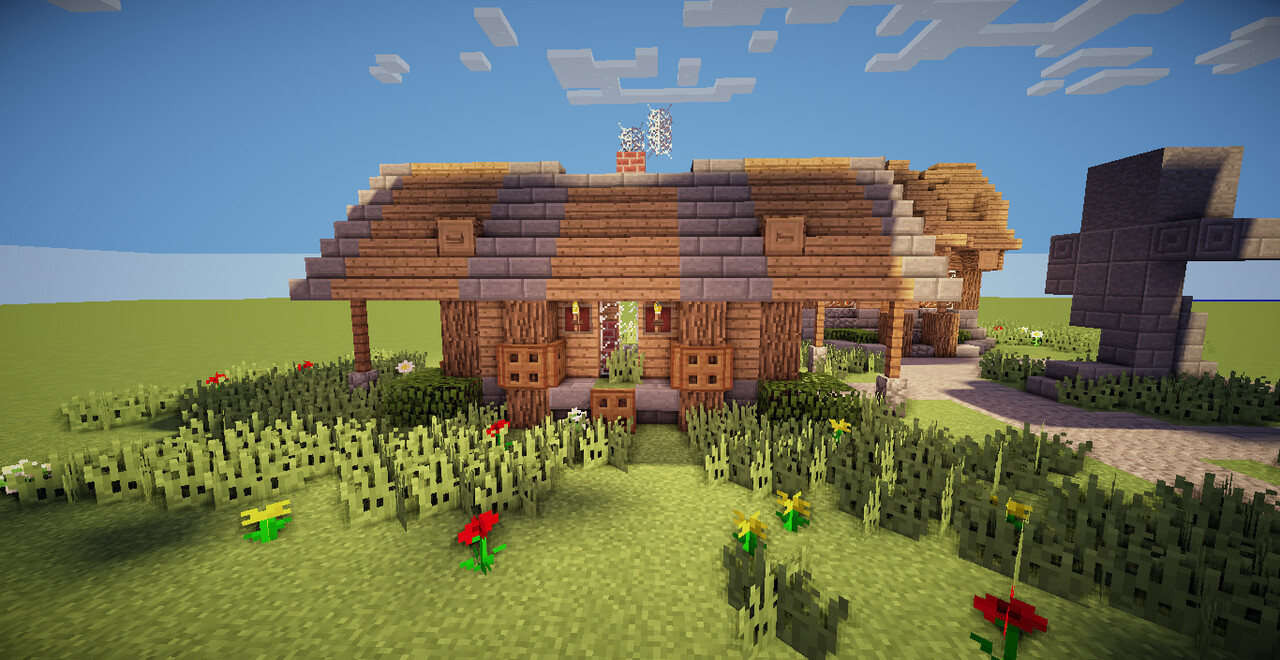 Simple Village (Beautiful) [Map Added] Minecraft Map