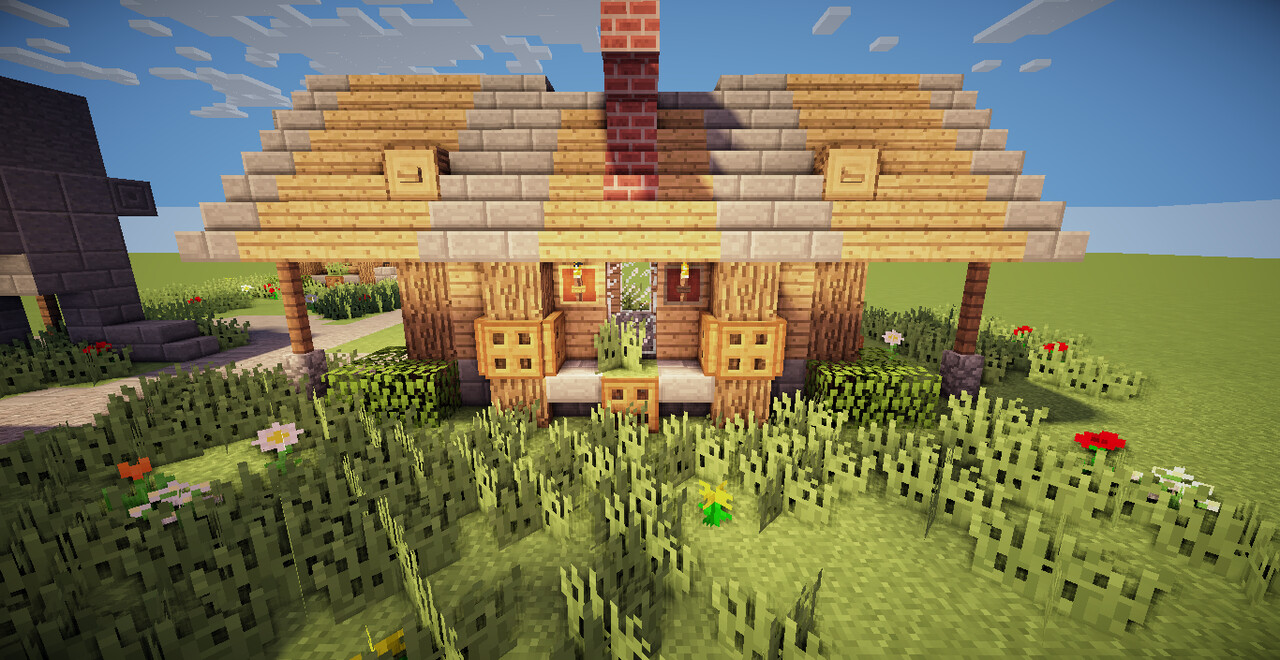 Simple Village (Beautiful) [Map Added] Minecraft Map