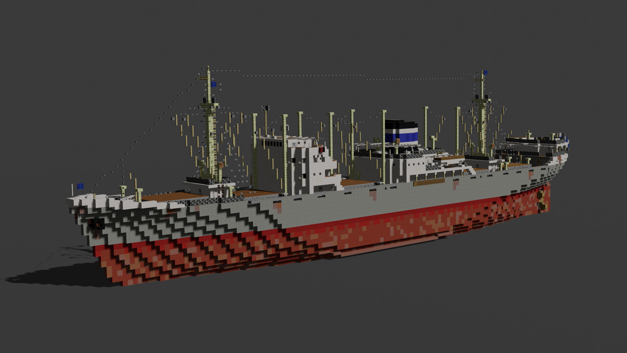 MS Atlanta | Finnish 50's Cargo Ship Minecraft Map