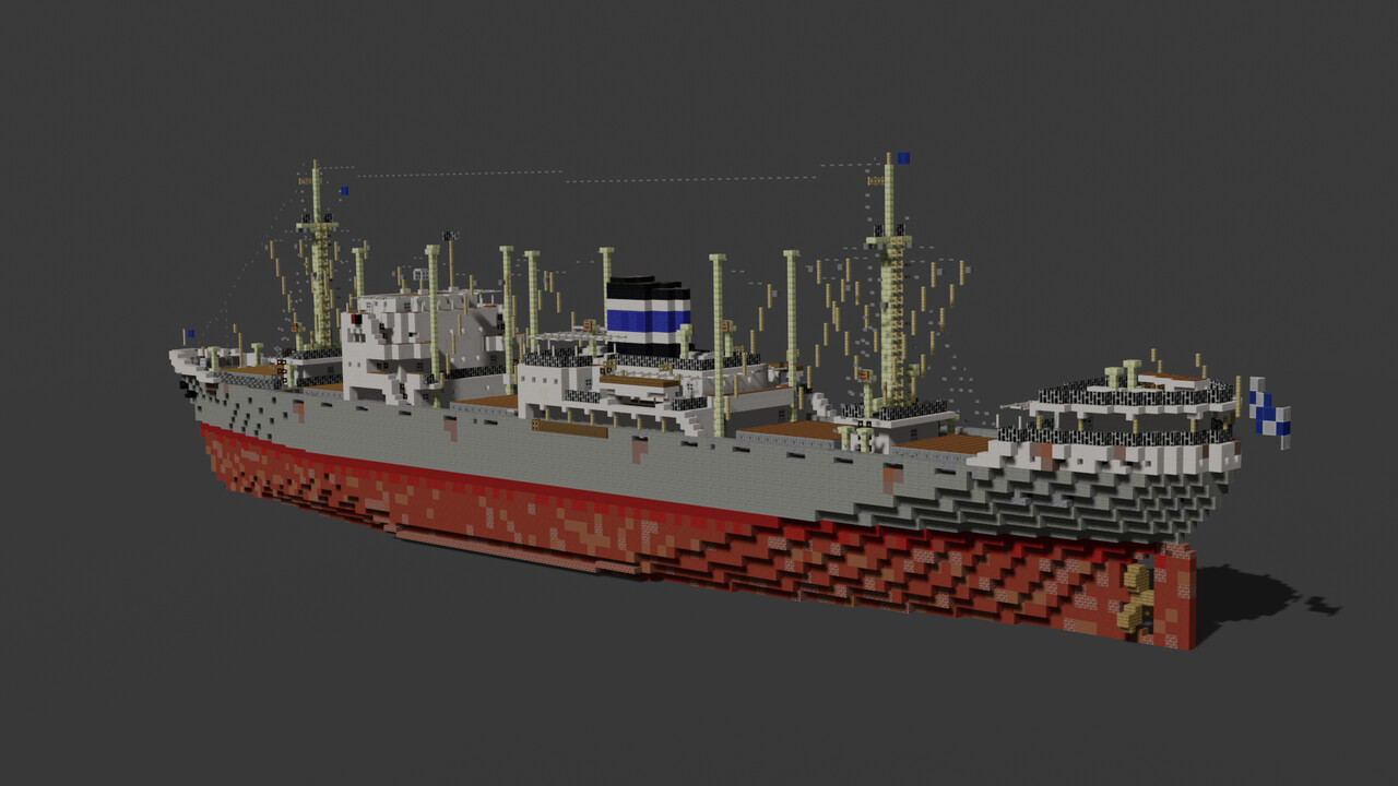 MS Atlanta | Finnish 50's Cargo Ship Minecraft Map
