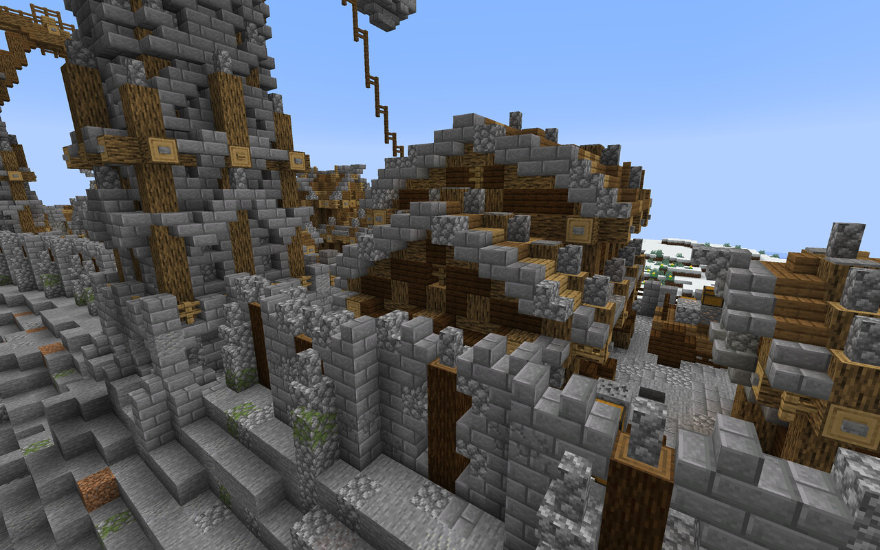 Huge Medieval Fantasy Quarry Mine Minecraft Map