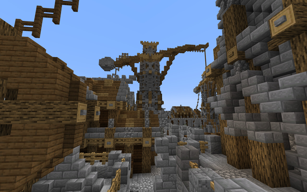 Huge Medieval Fantasy Quarry Mine Minecraft Map