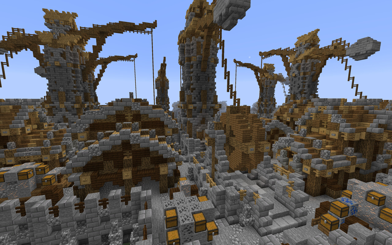Huge Medieval Fantasy Quarry Mine Minecraft Map