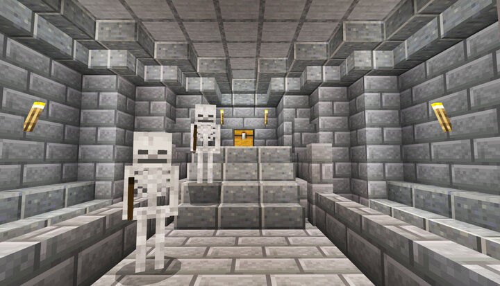 Raid The Skeleton Dungeon! - Adventure Map Minecraft Map