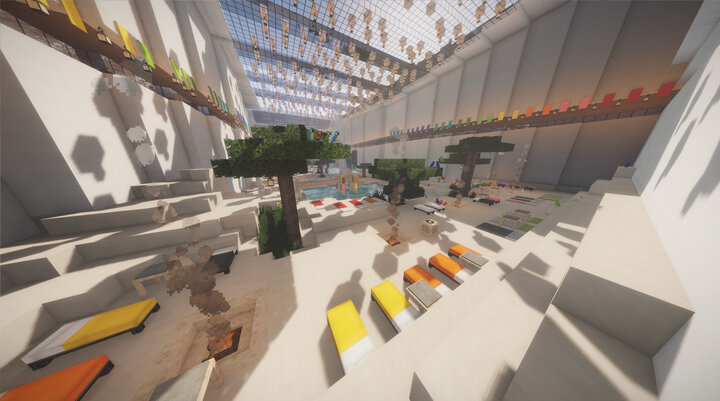 Colours Waterpark (Artificial Beach) Minecraft Map
