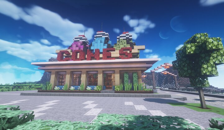 CONES Ice Cream Parlor Minecraft Map