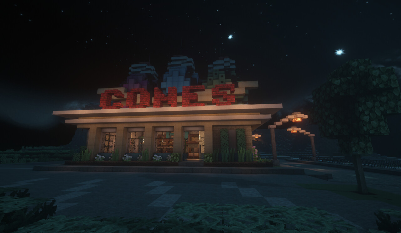 CONES Ice Cream Parlor Minecraft Map