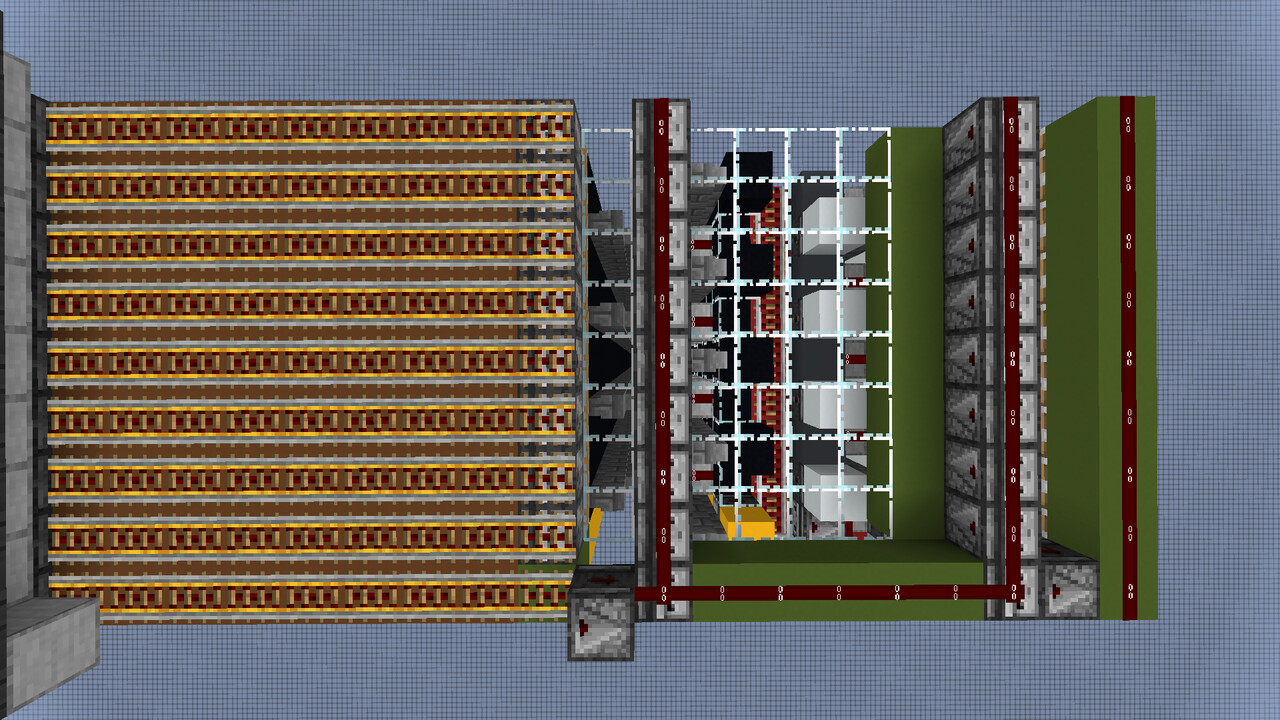 Vertical Instant Wire Decoder Minecraft Map