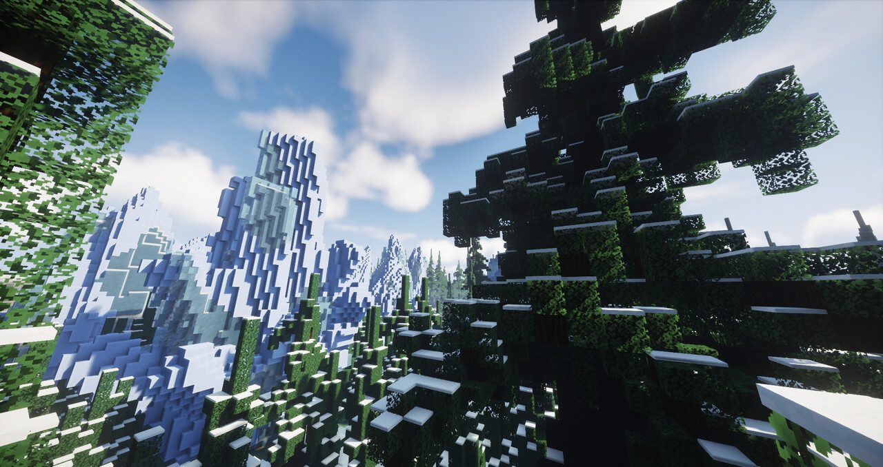 Custom Minecraft Snow map 3k x 3k (Worldpainter) Minecraft Map