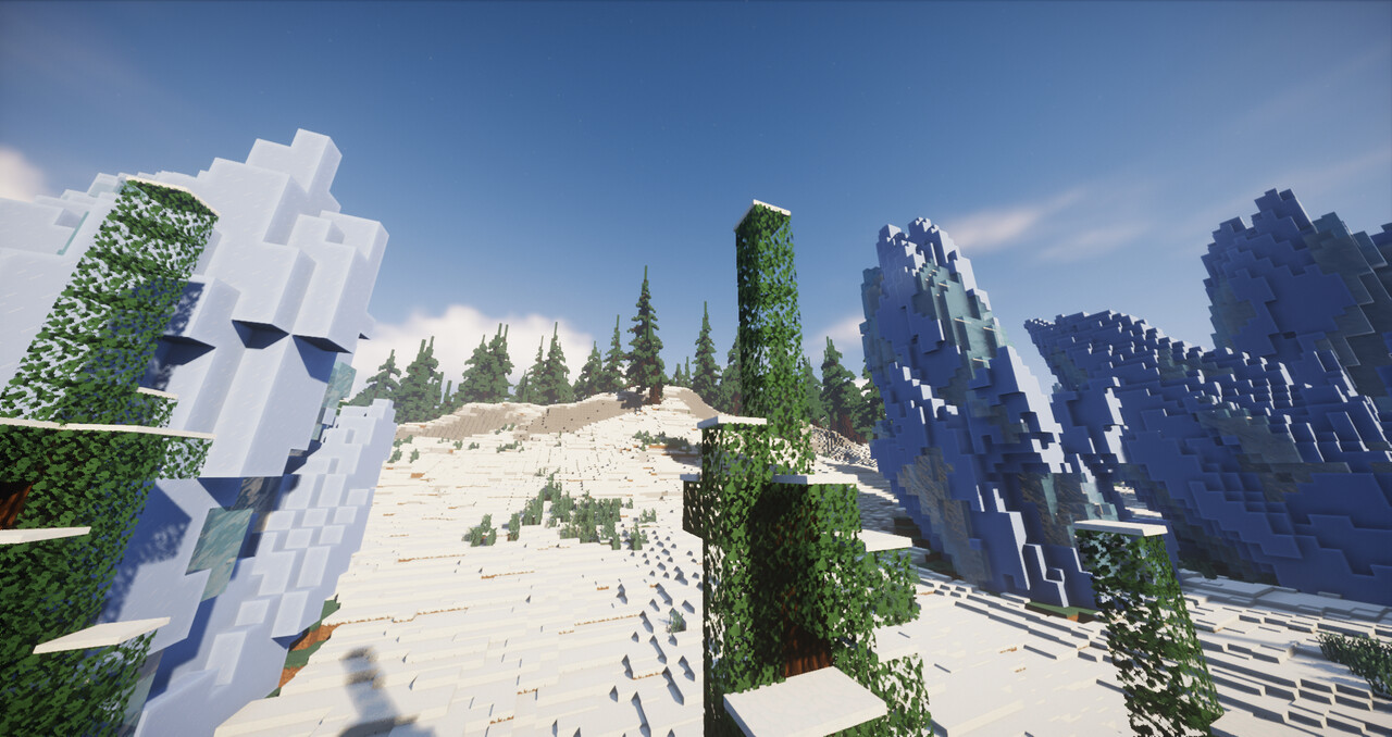 Custom Minecraft Snow map 3k x 3k (Worldpainter) Minecraft Map