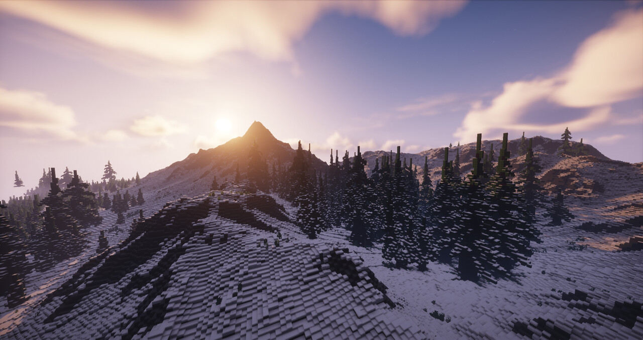 Custom Minecraft Snow map 3k x 3k (Worldpainter) Minecraft Map