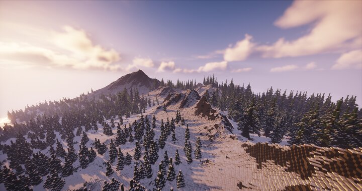 Custom Minecraft Snow map 3k x 3k (Worldpainter) Minecraft Map