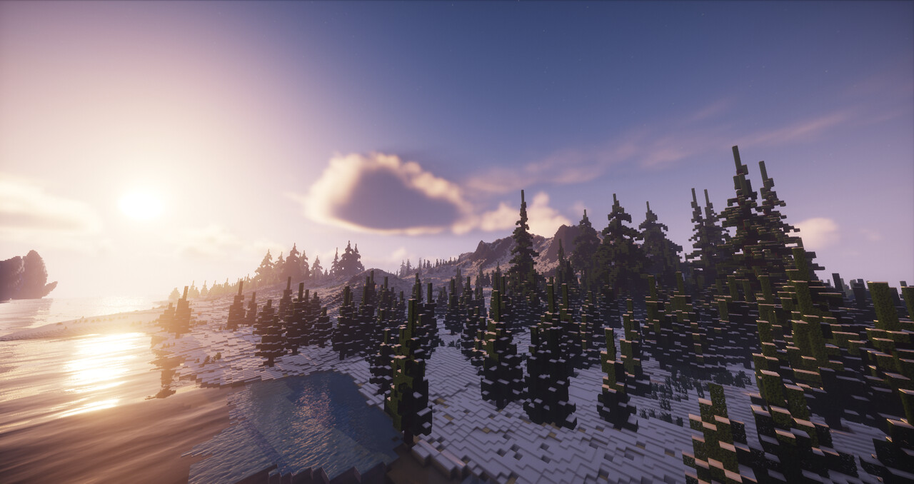 Custom Minecraft Snow map 3k x 3k (Worldpainter) Minecraft Map