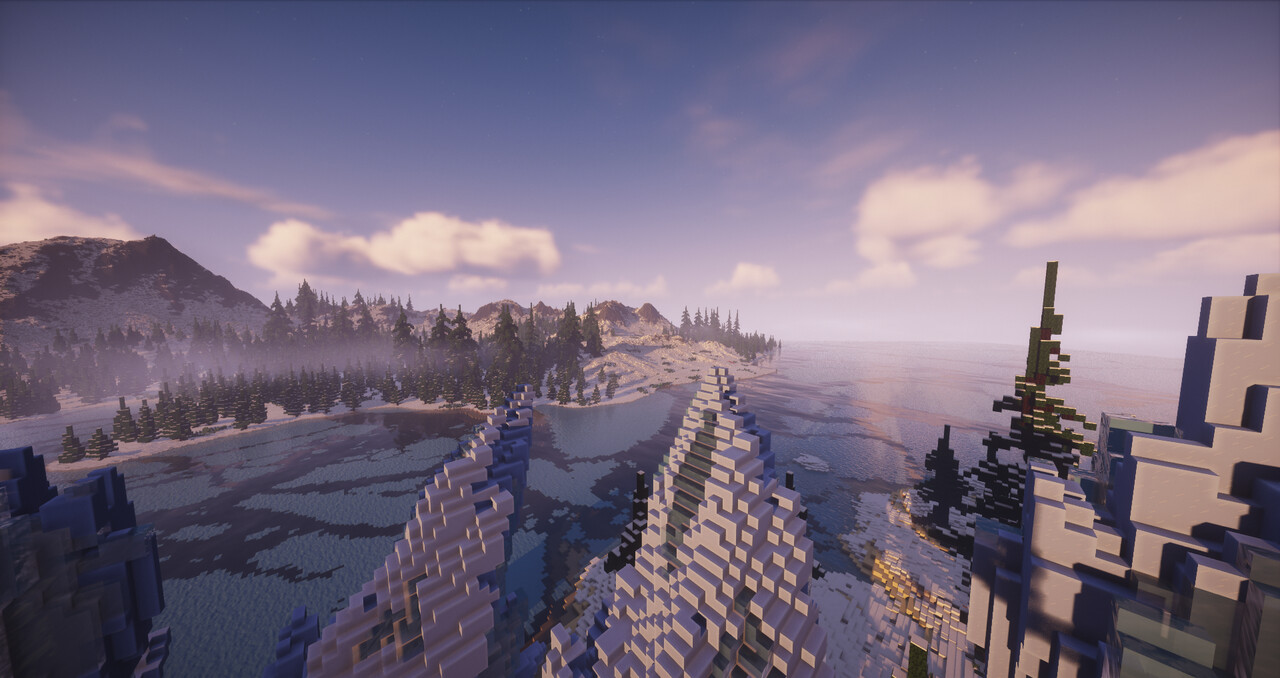 Custom Minecraft Snow map 3k x 3k (Worldpainter) Minecraft Map