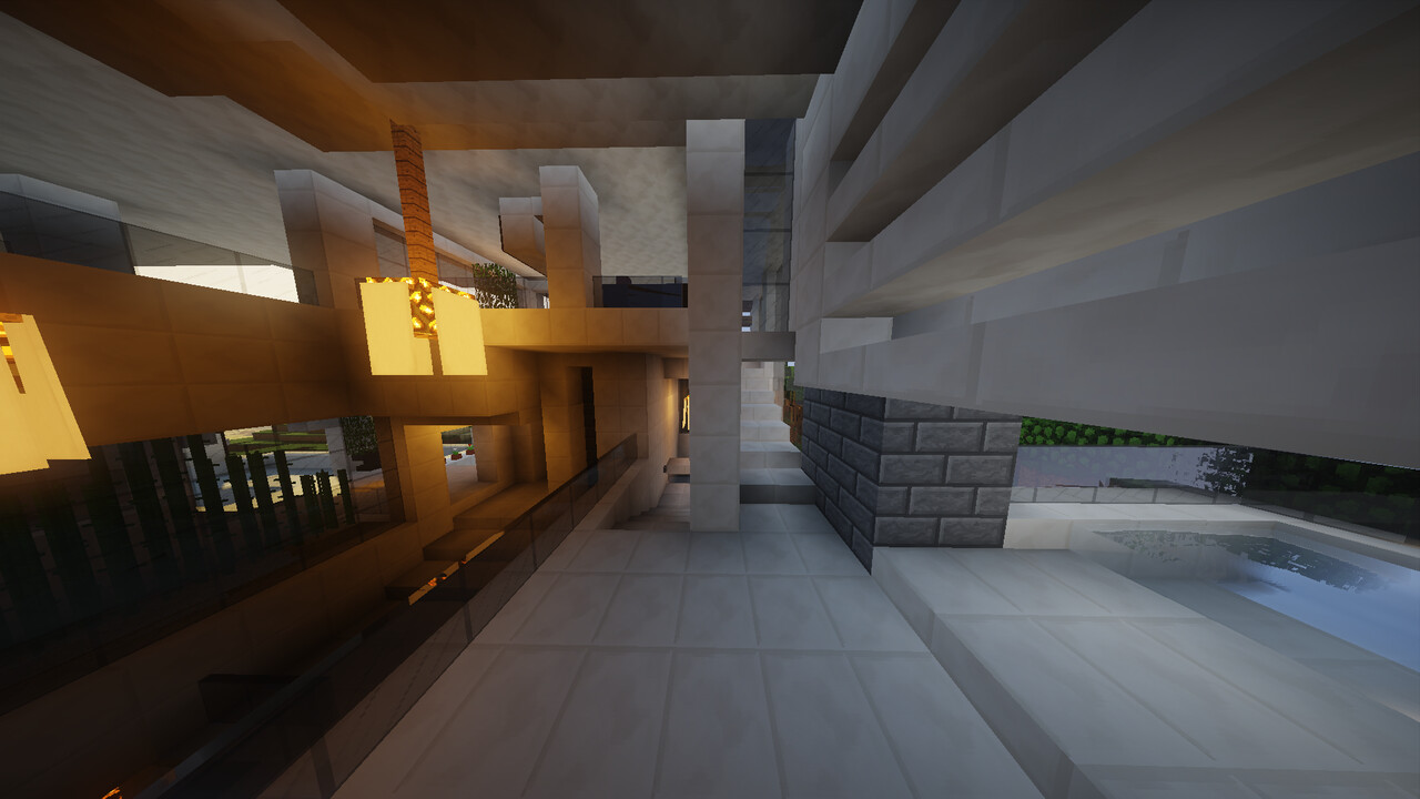 Huge Modern Minecraft Mansion Arous Minecraft Map