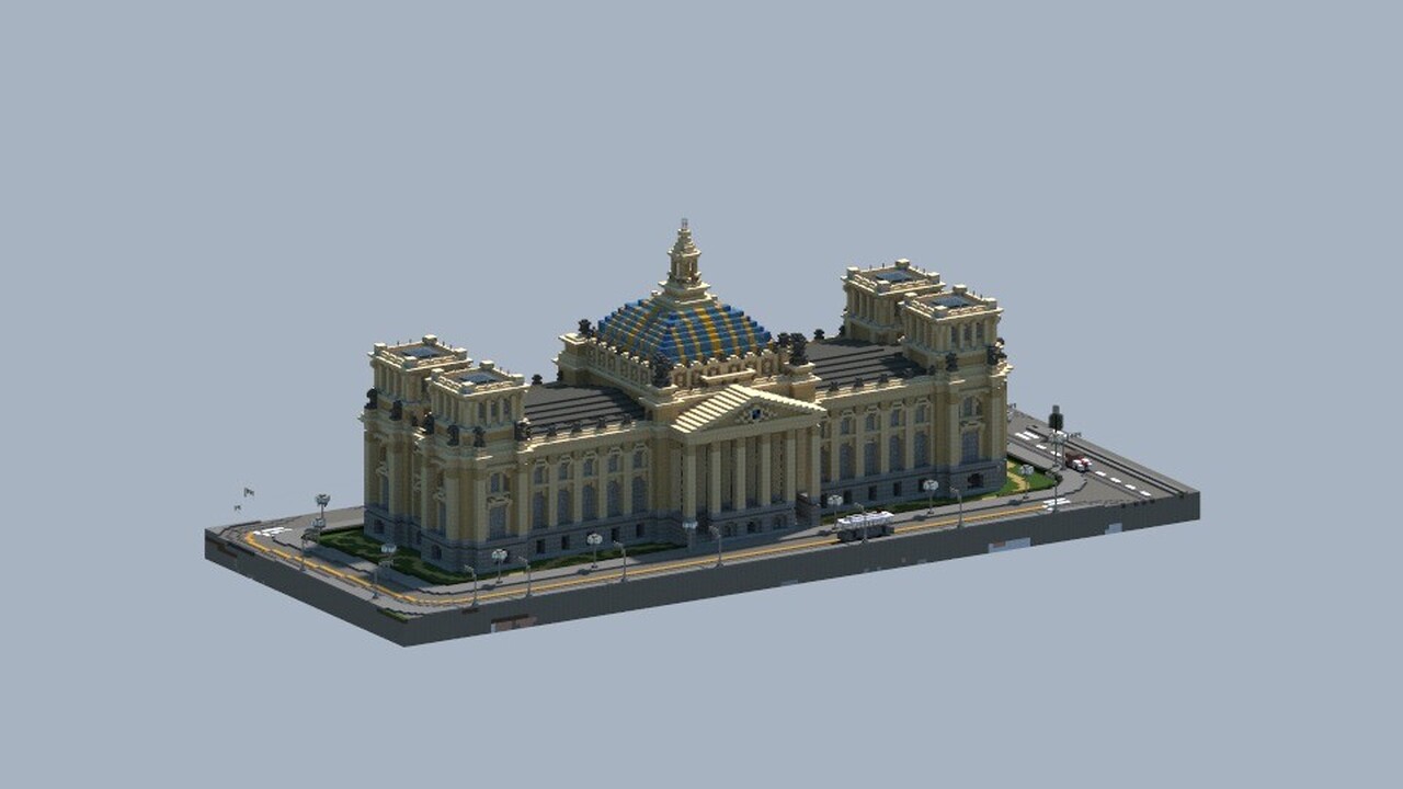 Imperial Parliament (adaptation of Reichstag Building) Minecraft Map