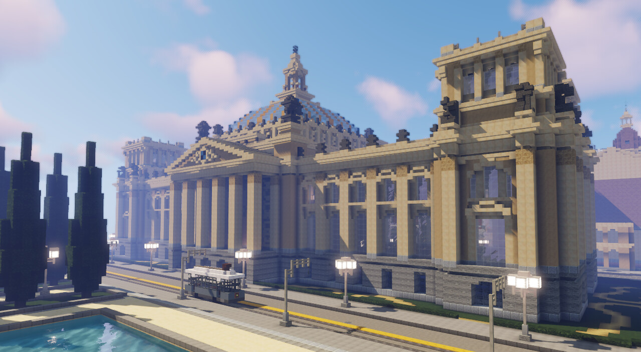 Imperial Parliament (adaptation of Reichstag Building) Minecraft Map