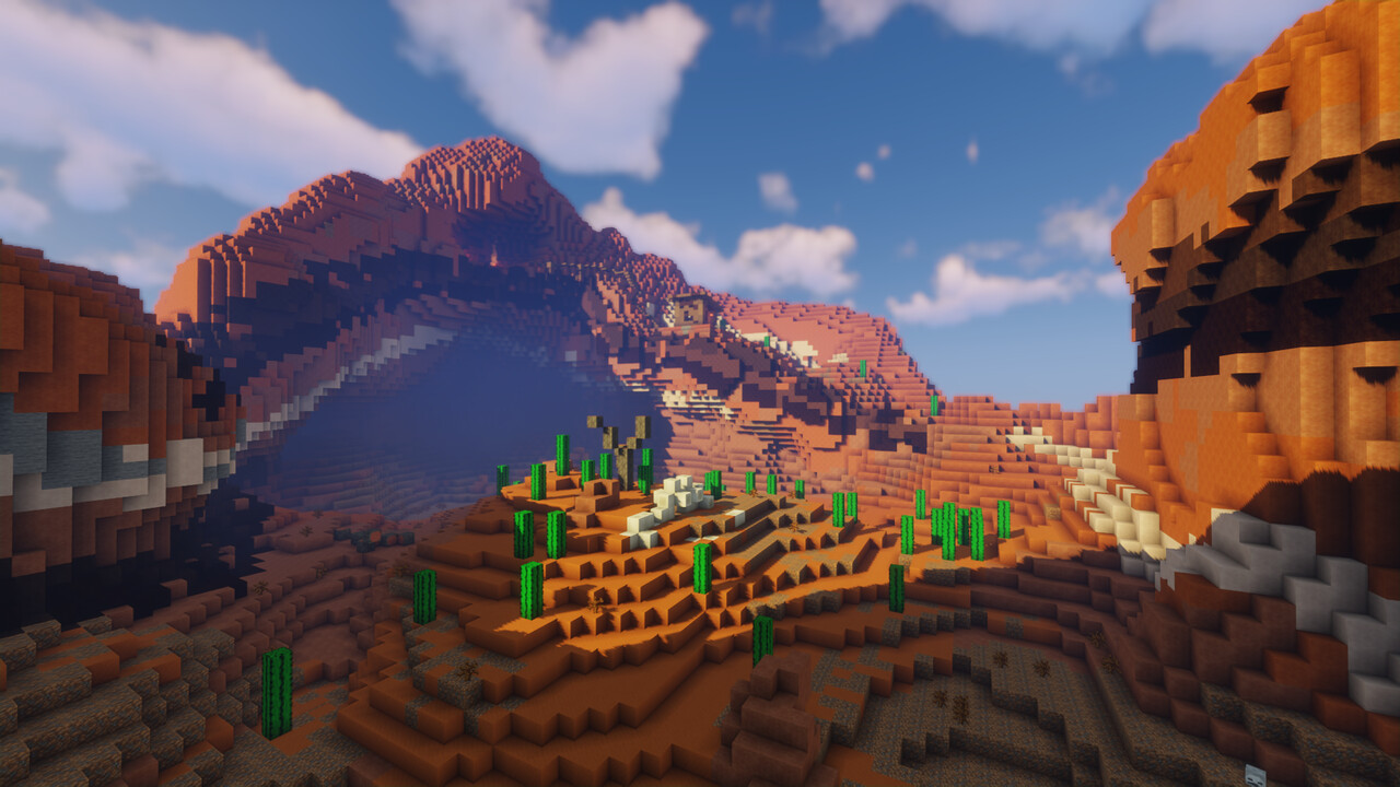 The arid valley Minecraft Map