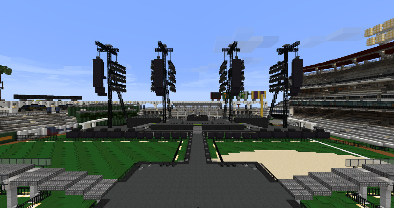 Concert @ Greenfield's Baseball Stadium Minecraft Map