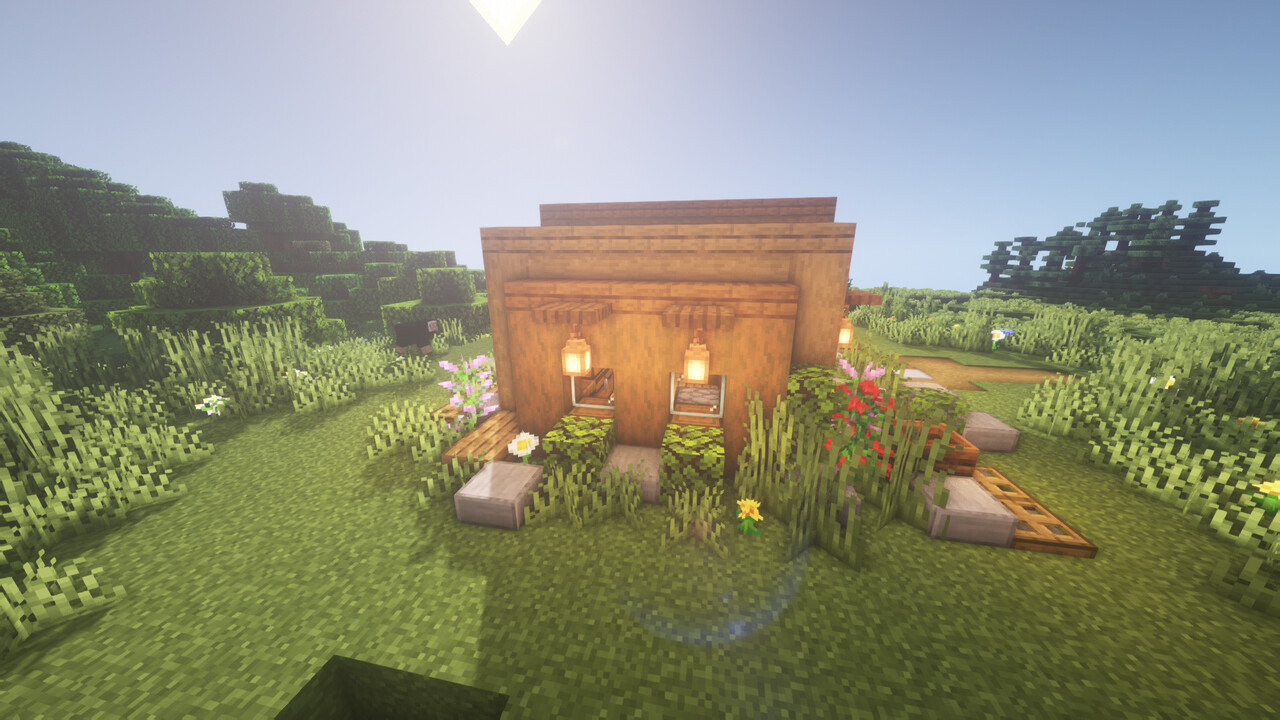 Nowoczesny drewniany domek / Modern wooden house Minecraft Map