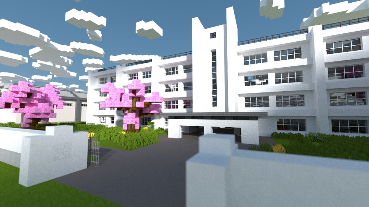 Japanese High School - Karasuno HS from Haikyuu Minecraft Map