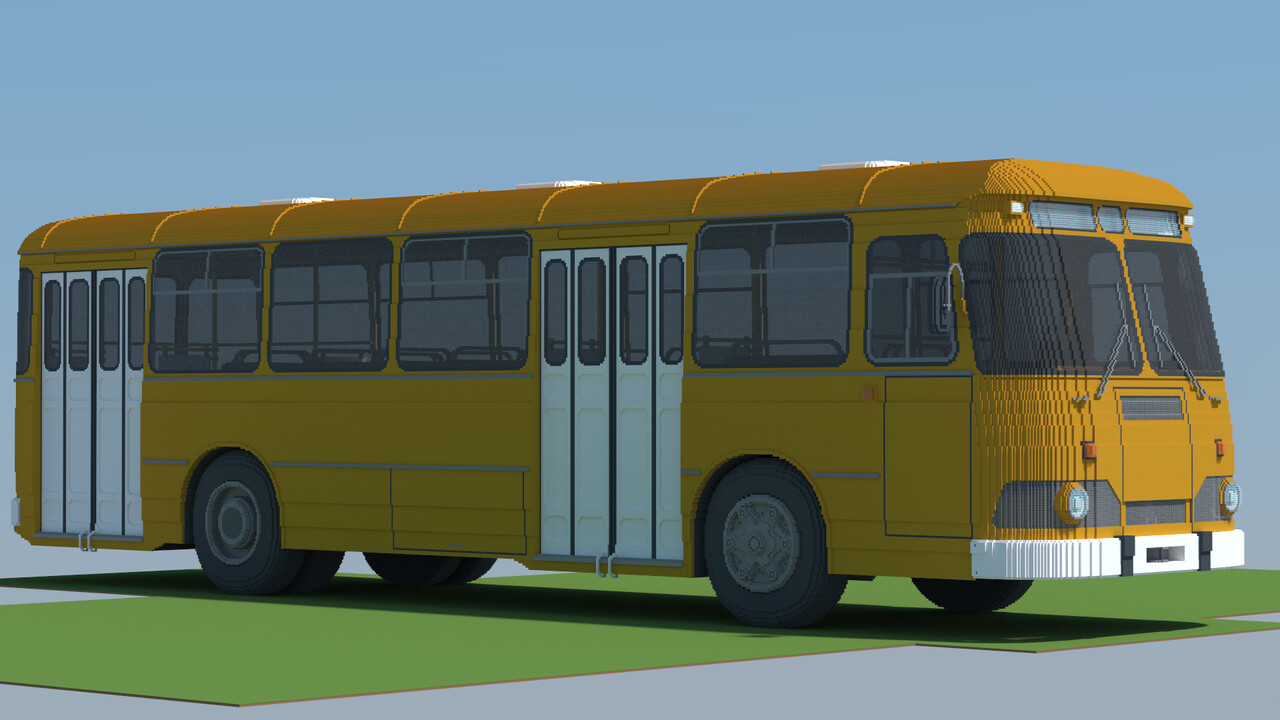 Soviet bus LiAZ-677 Minecraft Map