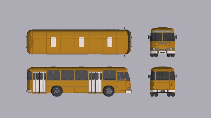 Soviet bus LiAZ-677 Minecraft Map