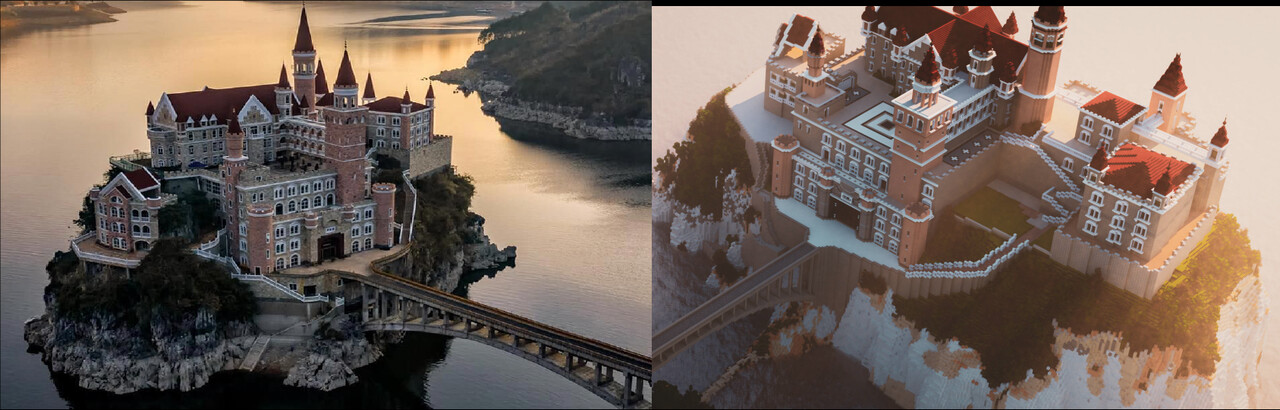 Minecraft Fantasy Castle [DOWNLOAD] - Fairytale Castle in Guizhou ...