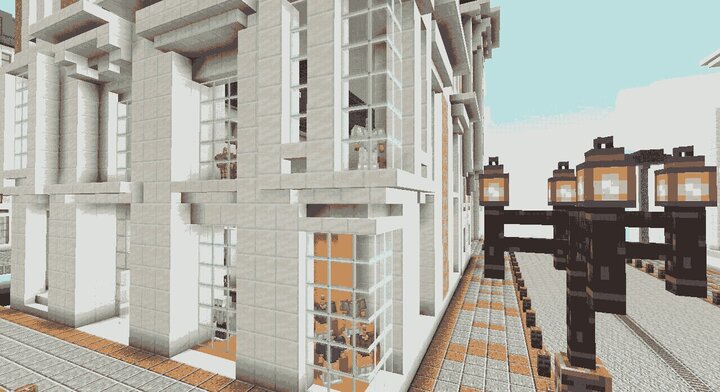 Minecraft - luxury boutique , clothing store (URBANCİTY Serisi ...