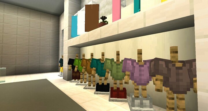 Minecraft - luxury boutique , clothing store (URBANCİTY Serisi ...