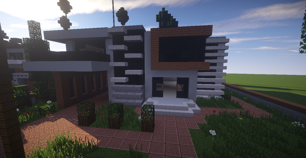 Modern House #4 + Schematics Minecraft Map