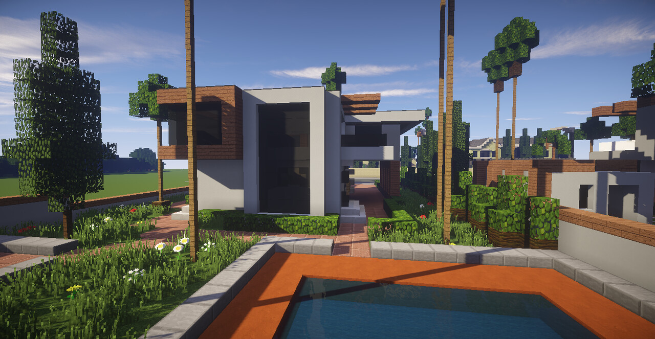 Modern House #4 + Schematics Minecraft Map