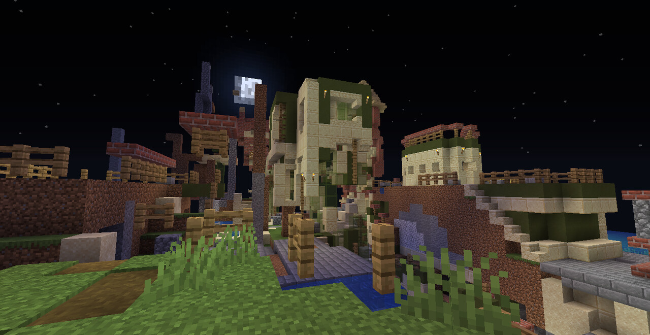 Griefed Town Minecraft Map