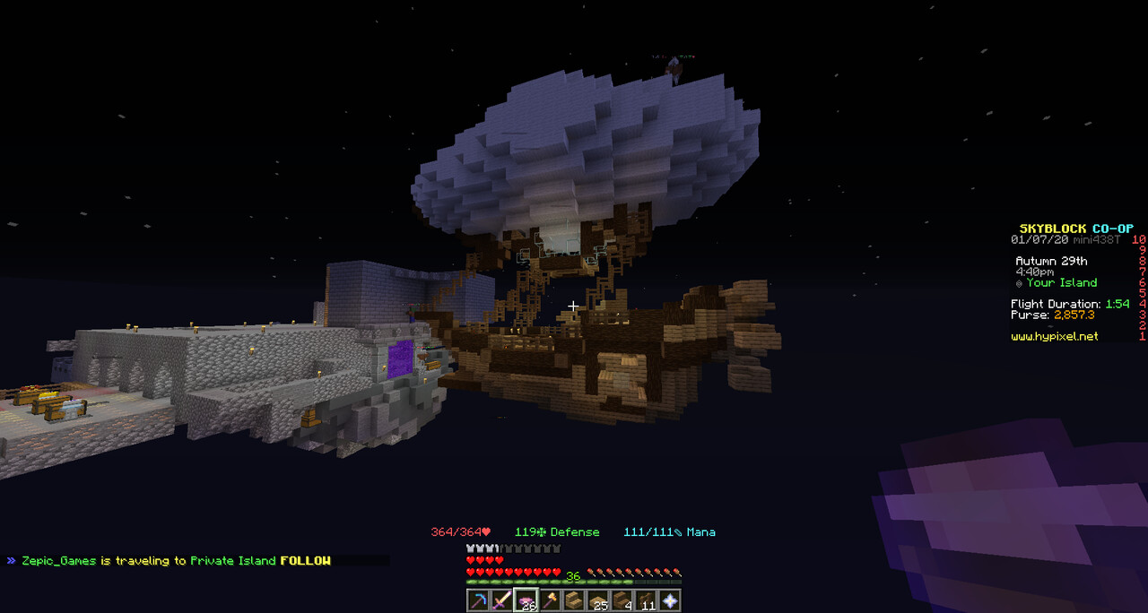 Flying ship Minecraft Map