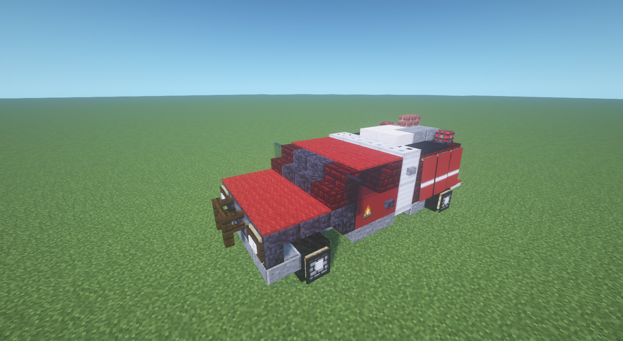 Ford F550 fire truck Minecraft Map