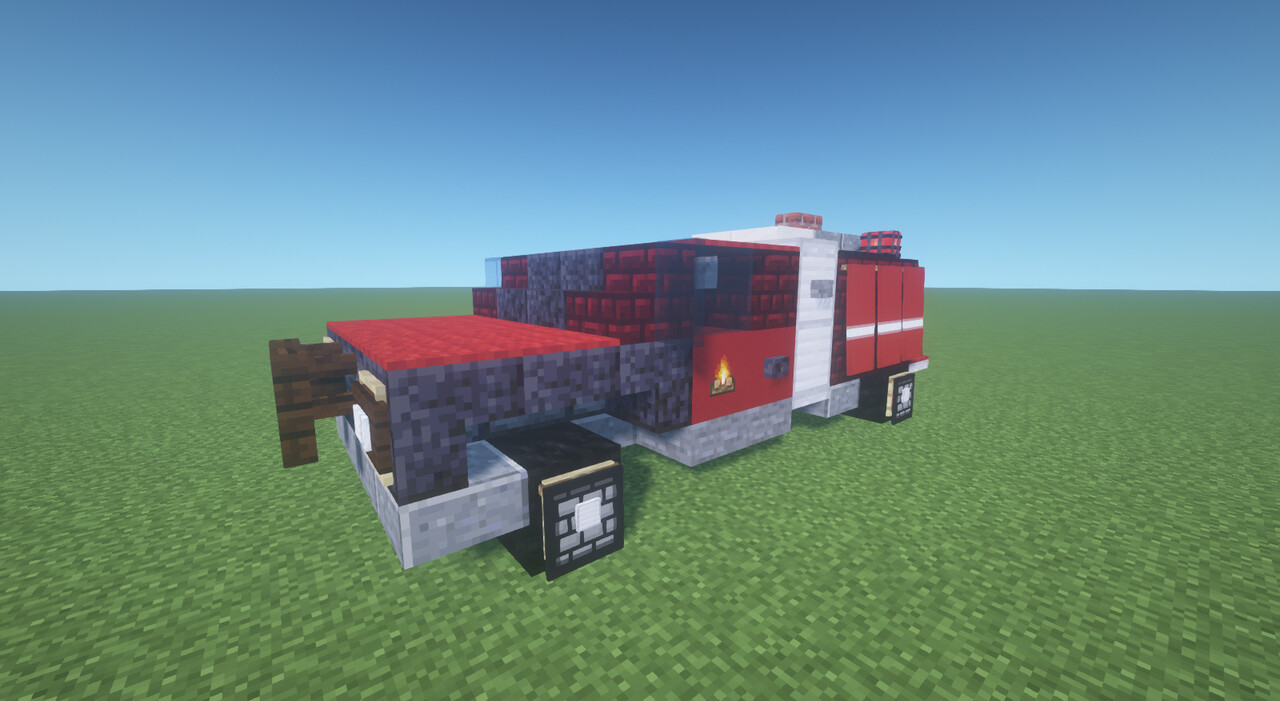 Ford F550 fire truck Minecraft Map