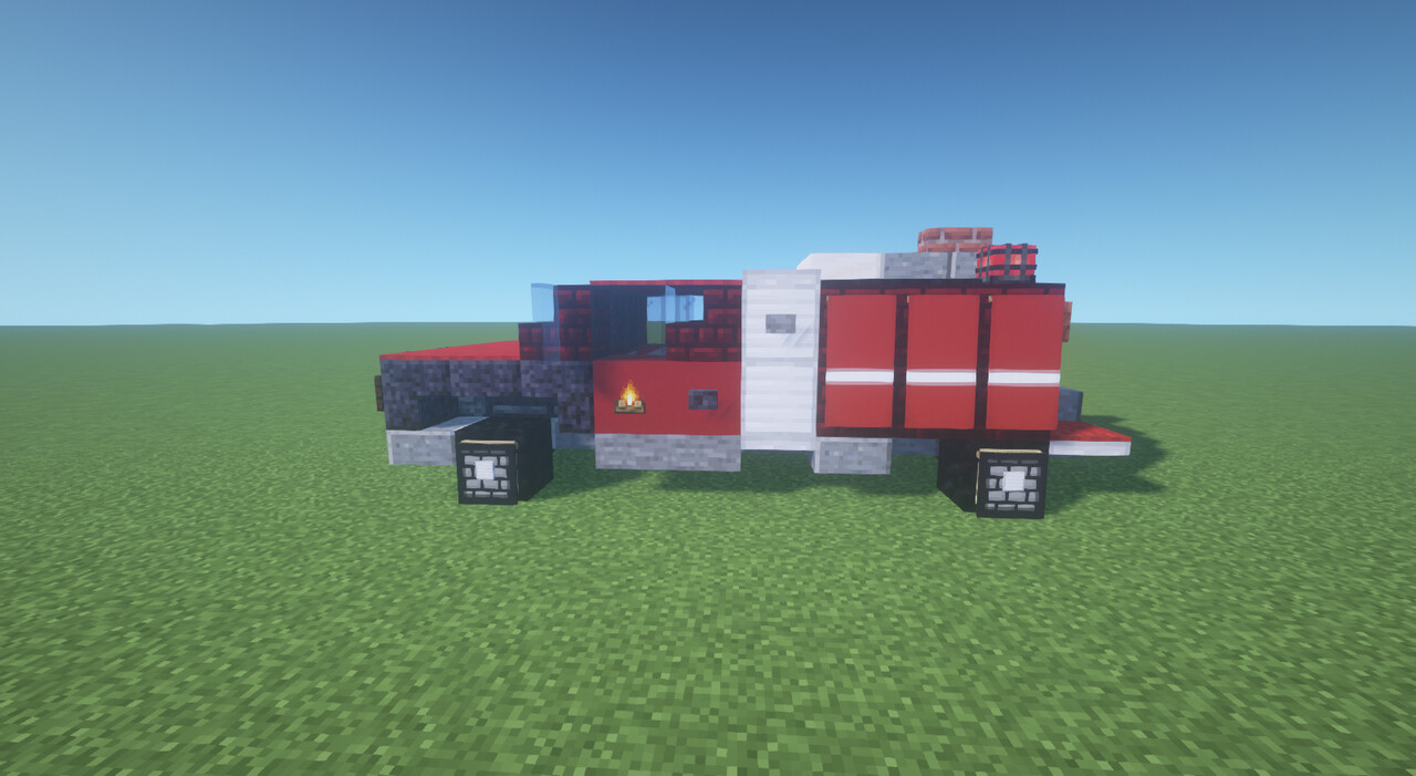 Ford F550 fire truck Minecraft Map