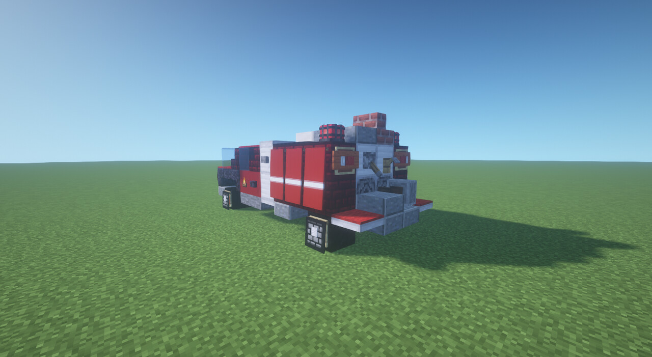 Ford F550 fire truck Minecraft Map