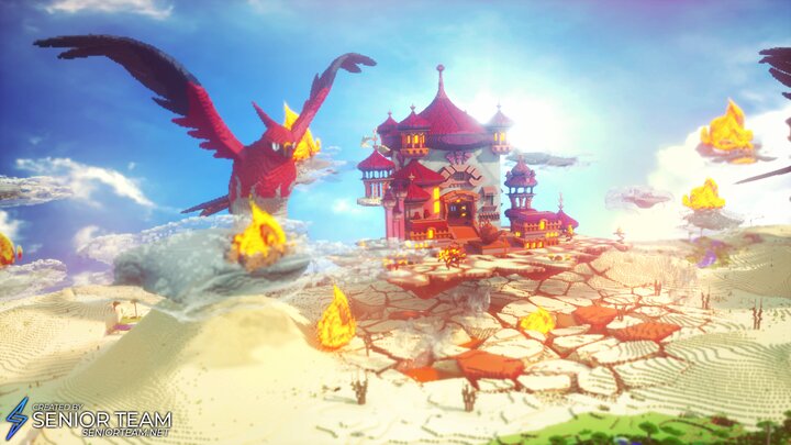 Pokemon Fire Sand Temple Minecraft Map