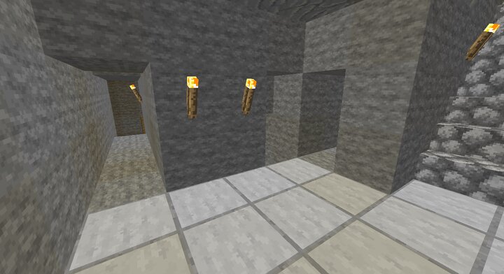 Cool house w/ Bunker on Island Minecraft Map