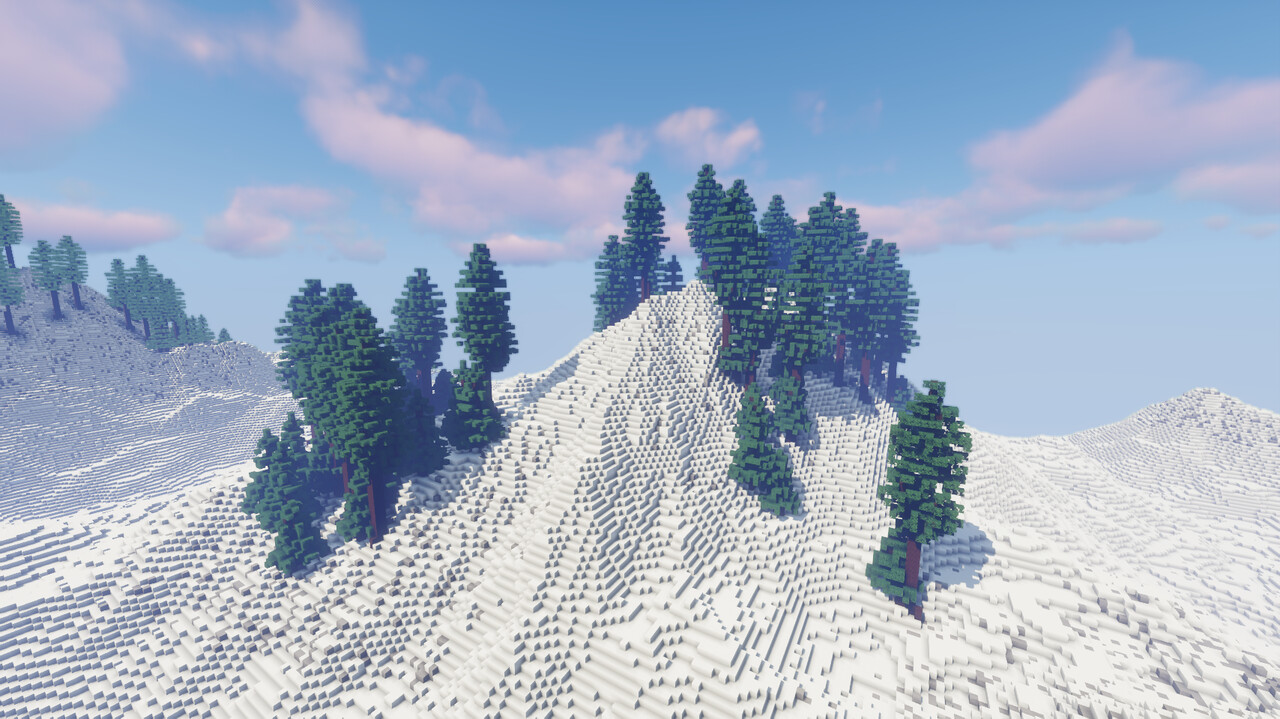 Winter landscape Minecraft Map