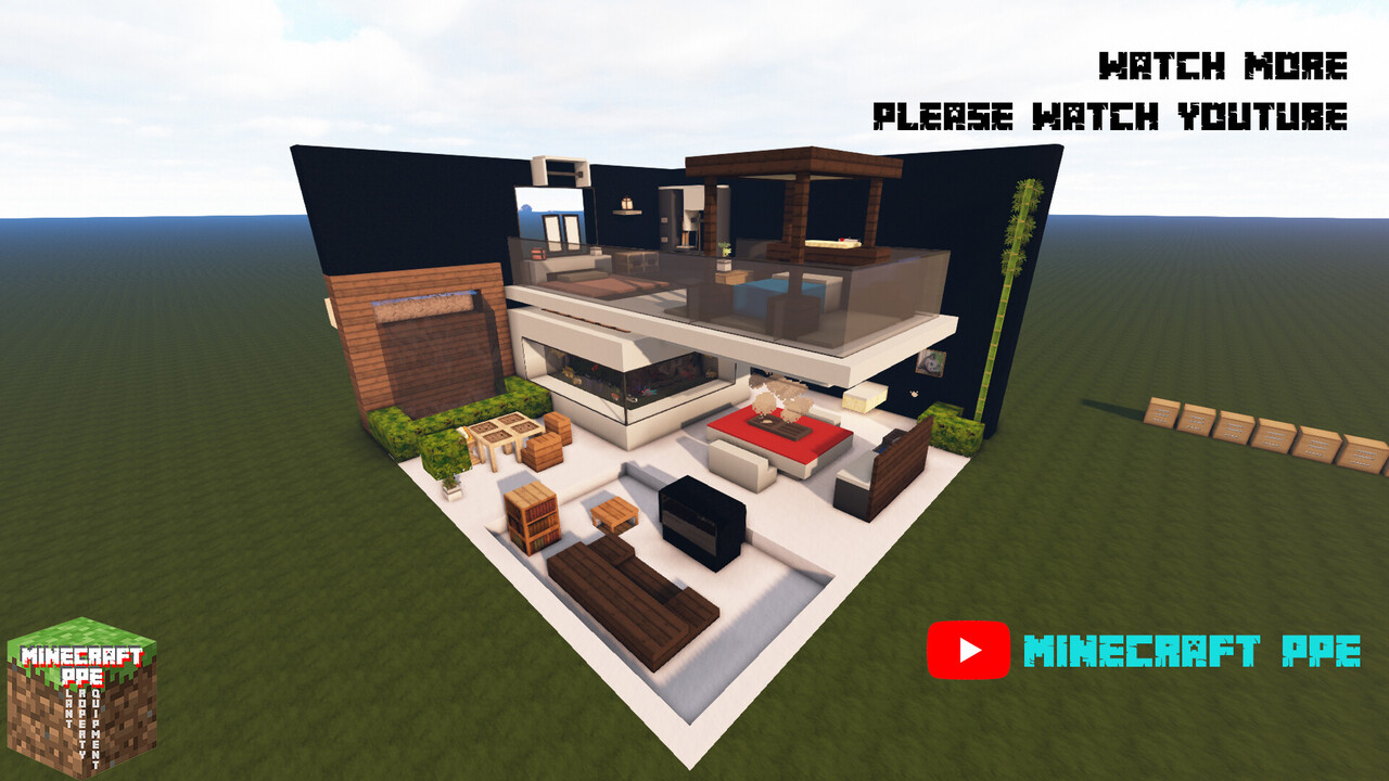 Minecraft : Modern Room TutorialㅣHow to Build a Modern Room Design ...